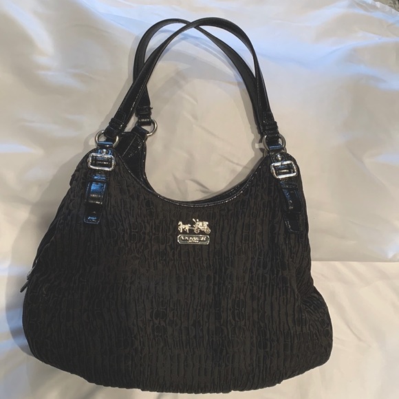 Coach | Bags | Coach Maggie Sateen Ruffle Fabric Hobo J112618886 | Poshmark